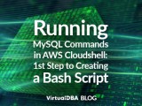Running Mysql Commands In Aws Cloudshell 1st Step To Creating Bash Script
