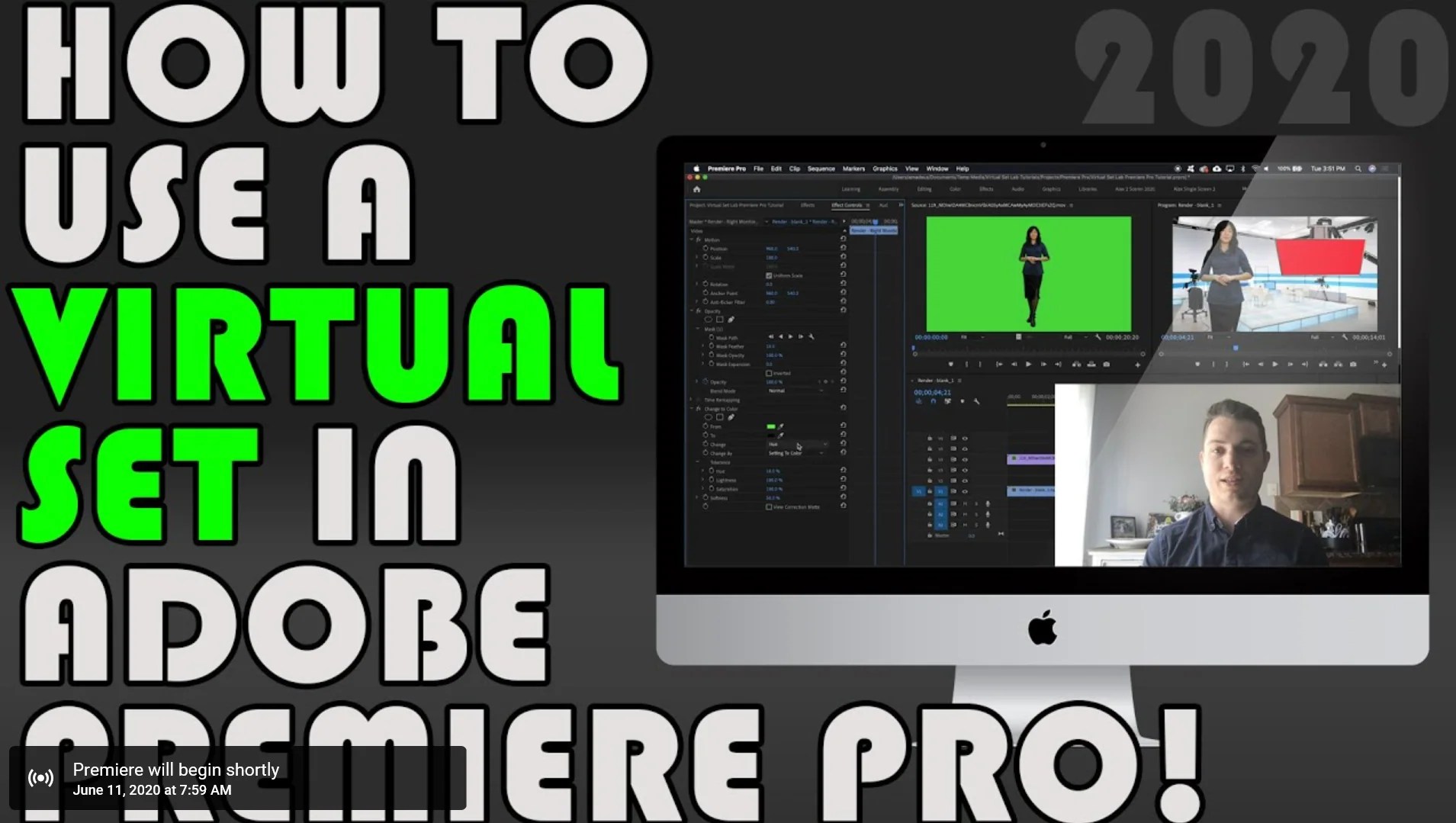 New Virtual Set Tutorial For Premiere Pro 2020 Virtual Set Lab