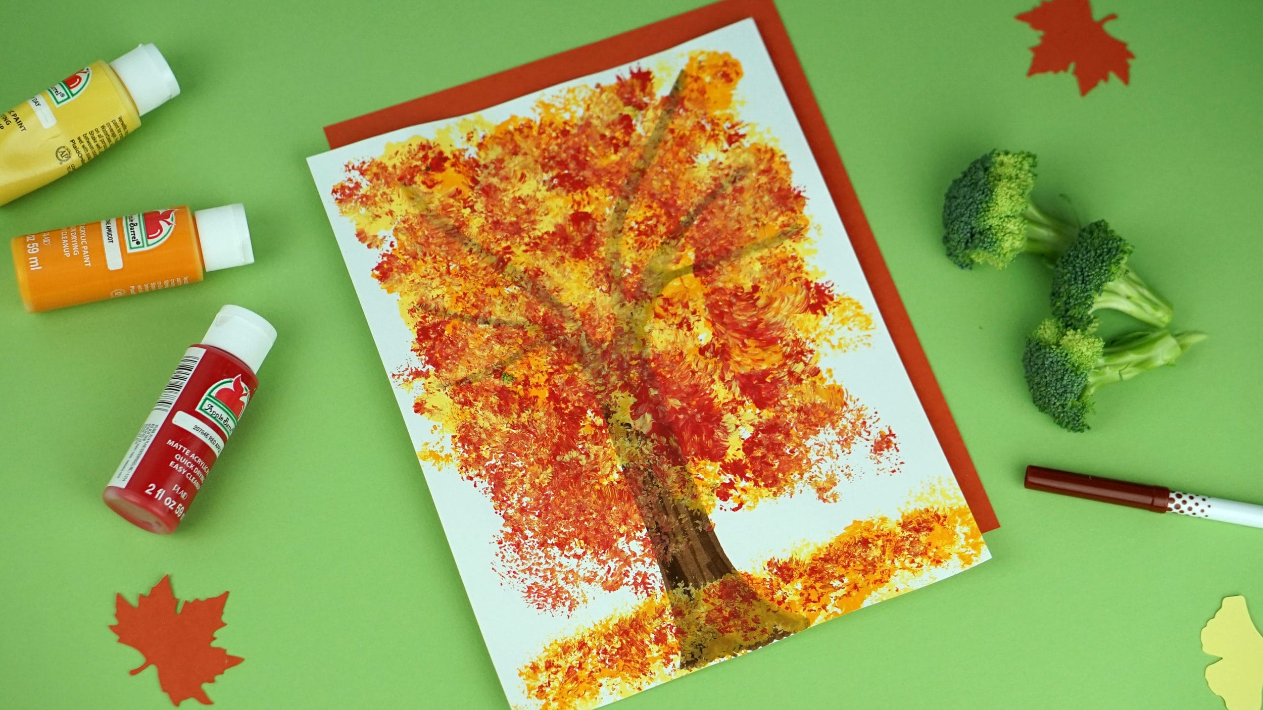 Painting With Broccoli: How To Make A Fall Tree | Virtual Club