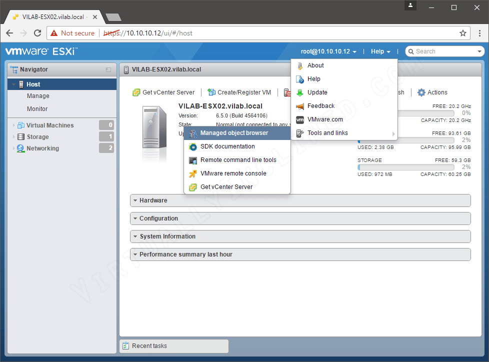 VMware vSphere 6.5 Series (Part 1) - VMware Host Client - Introduction ...