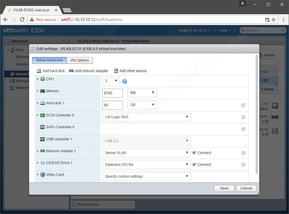 VMware vSphere 6.5 Series (Part 2) – VMware Host Client – Configuration ...