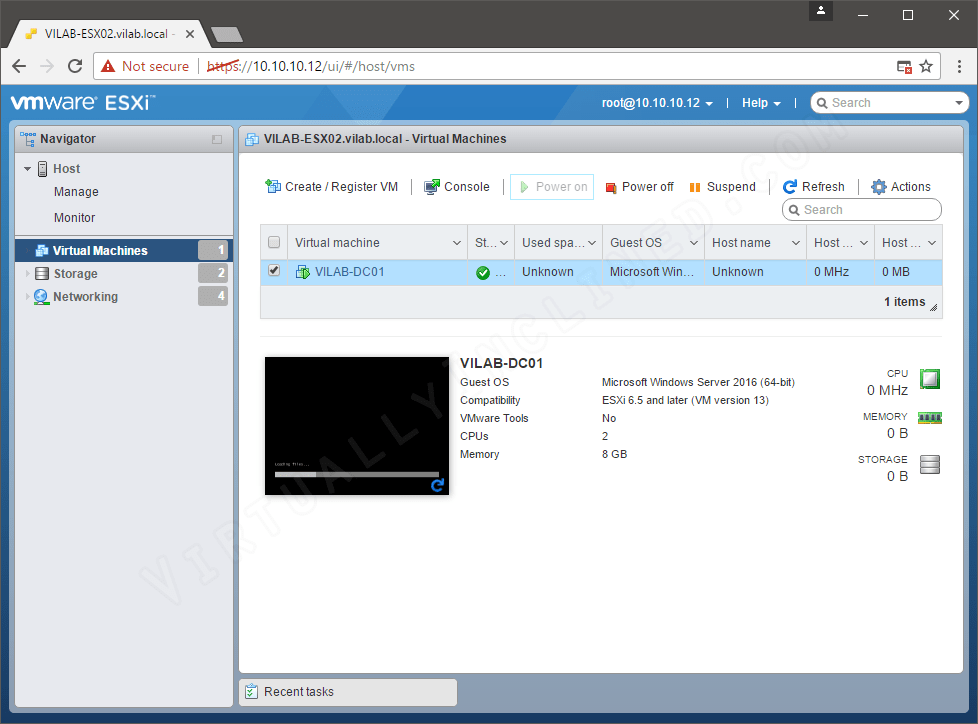 VMware vSphere 6.5 Series (Part 2) – VMware Host Client – Configuration ...