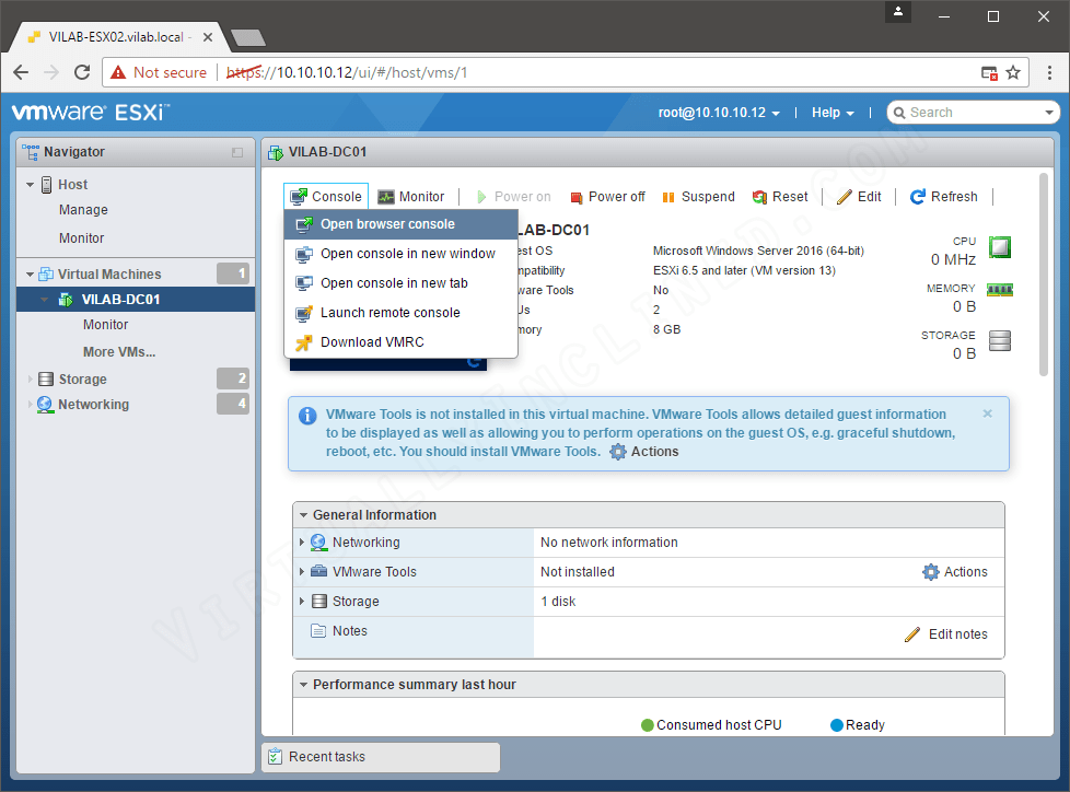 VMware vSphere 6.5 Series (Part 2) – VMware Host Client – Configuration ...