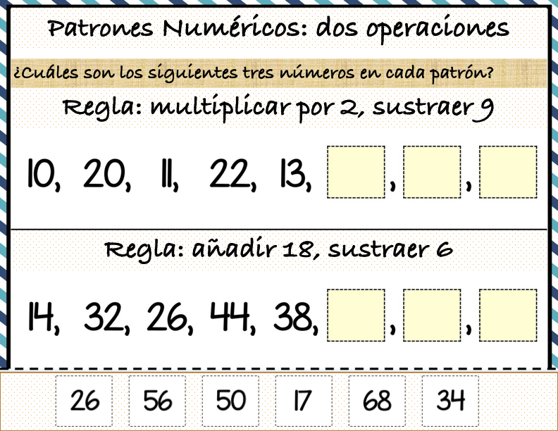 Patrones Numéricos – Visual Math