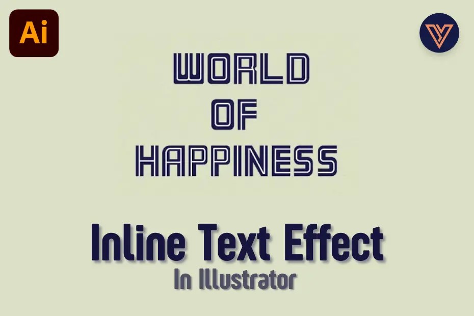 Inline Text Effect in Adobe Illustrator - Adobe Tutorial