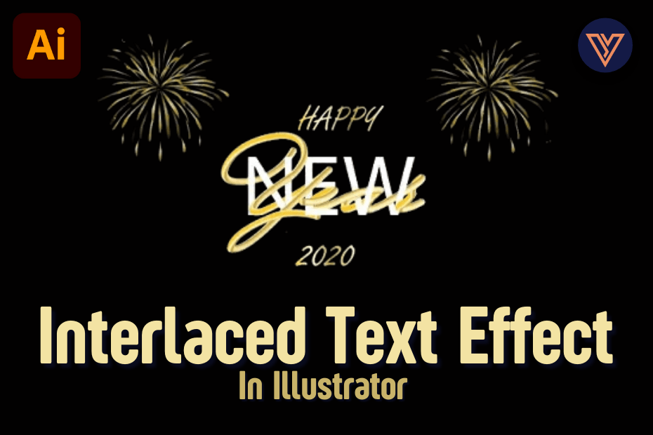 Interlaced Text Effect in Adobe Illustrator - Adobe Tutorial