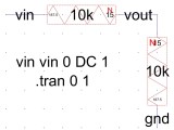 Resistive Divider Schematic Simulation Vlsifacts