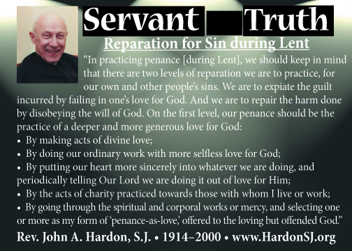 Reparation for Sin During Lent | Vocation Blog