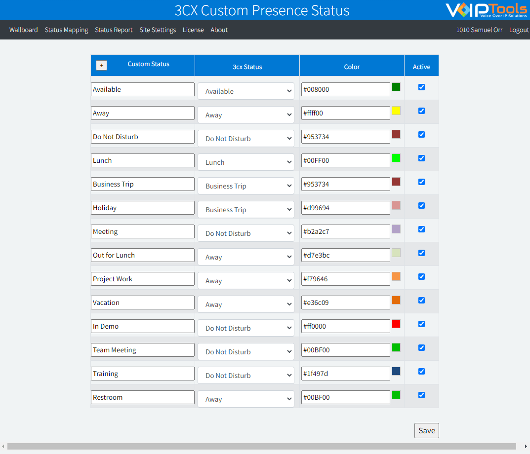 3CX Custom Presence – VoIPTools