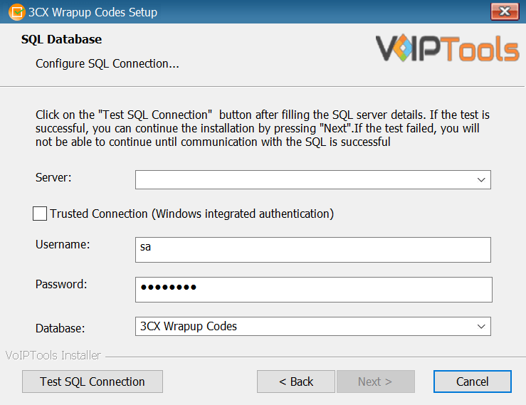 Wrapup Codes V18 (Server) – VoIPTools