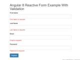 Angular 8 Reactive Forms Tutorial With Examples Vr Softcoder