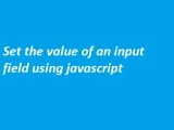 Set Value Of Input In Javascript Printable Forms Free Online