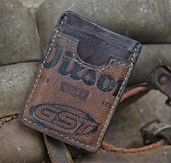 Badass Used Football Leather Wallet - Vvego.com
