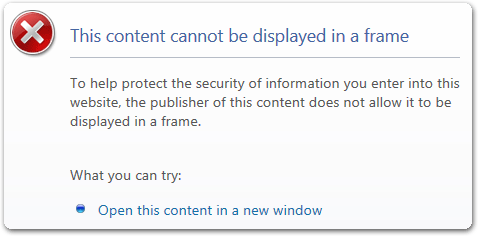 How To Easily Stop Your Site From Being Loaded In A Frame | W-Shadow.com