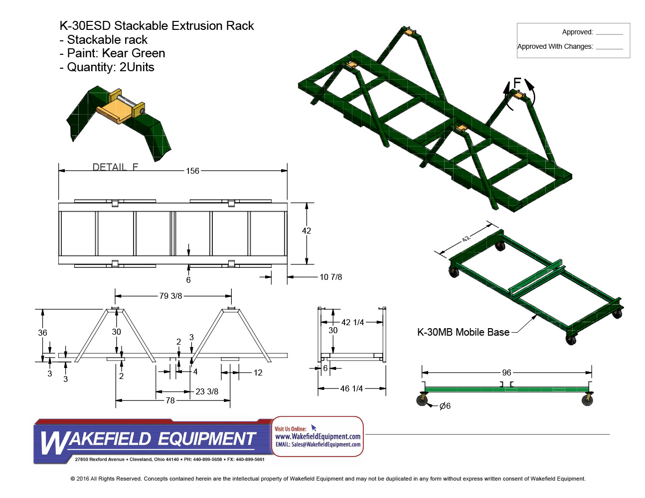 Collapsible Extrusion Shipping Racks - Wakefield Equipment