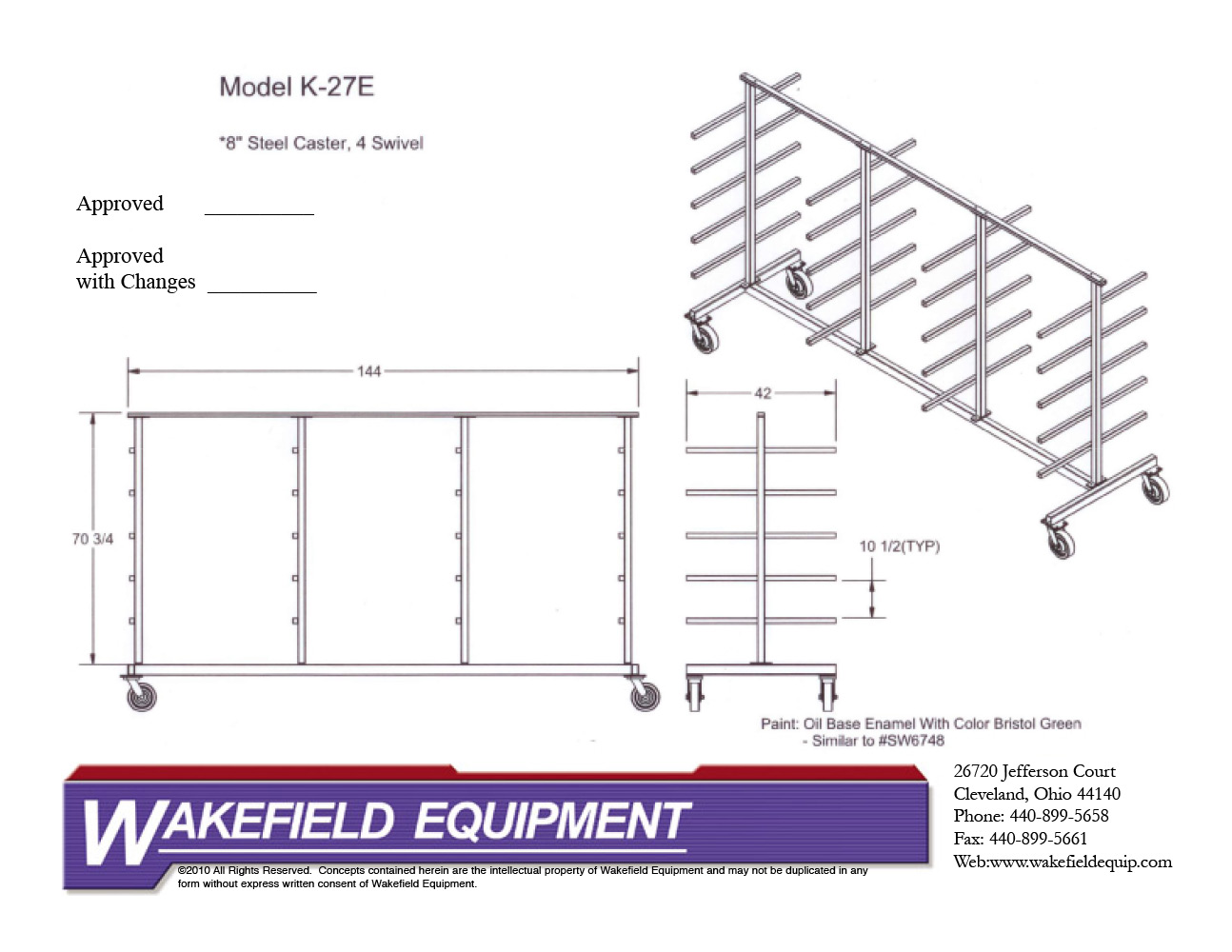 Mobile Extrusion Racks - Wakefield Equipment