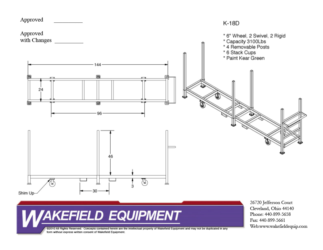 Collapsible Extrusion Shipping Racks - Wakefield Equipment