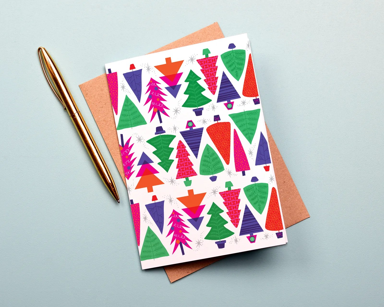 Trees Christmas Card • Wallace Creative