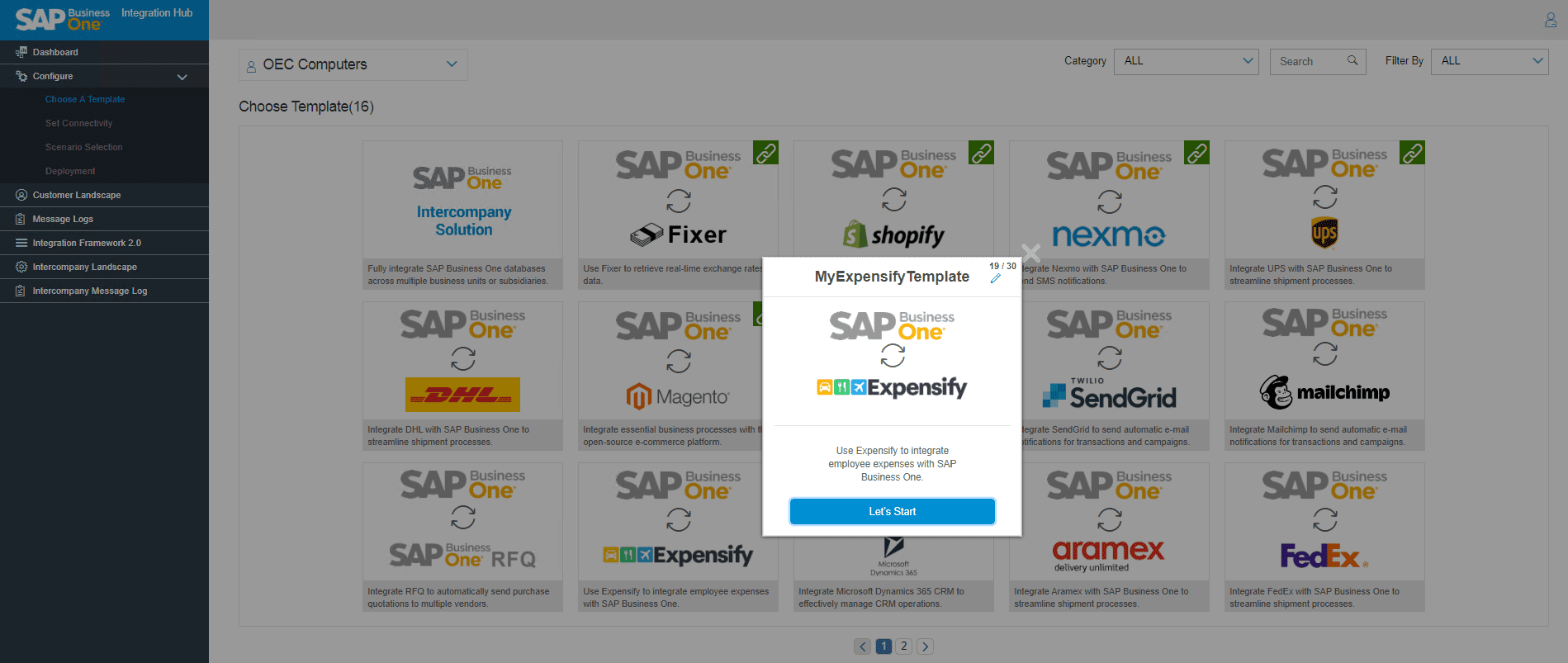 Expensify Integration with SAP Business One – SAP Integration Solutions