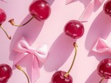 Preppy Cherry Bows Wallpapers Wallpaper Cave