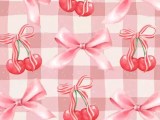 Cherries And Bows Wallpapers Wallpaper Cave
