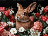 Flower Bunny Spring Wallpapers Wallpaper Cave