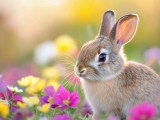 Flower Bunny Spring Wallpapers Wallpaper Cave