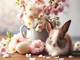 Flower Bunny Spring Wallpapers Wallpaper Cave