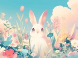Flower Bunny Spring Wallpapers Wallpaper Cave