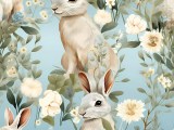 Flower Bunny Spring Wallpapers Wallpaper Cave