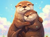 Cartoon Otter Wallpapers Wallpaper Cave
