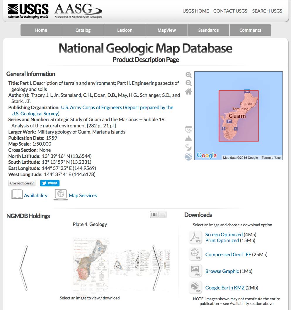 The National Geologic Map Database – Western Association of Map Libraries