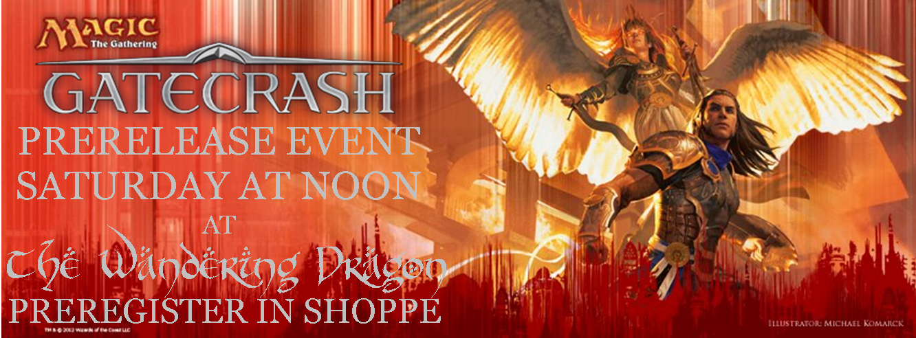 MTG Gatecrash Prerelease Event - Wandering Dragon Game & Puzzle Shoppe ...