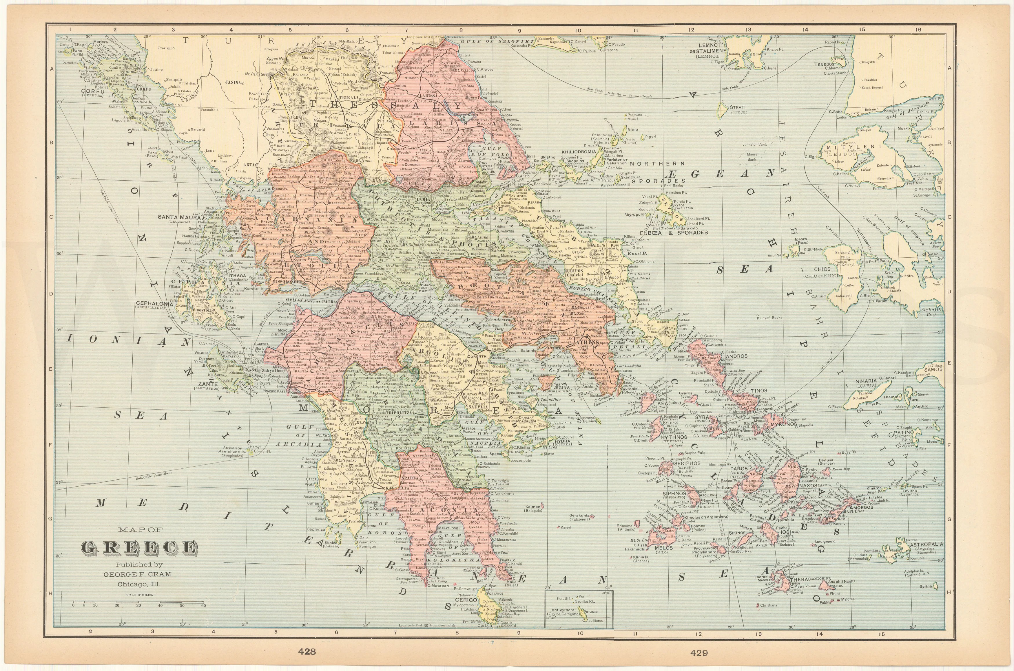Greece 1903 Wardmaps Llc