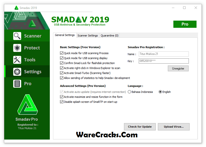 Smadav 12-1 pro registration key - havalky