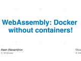 Webassembly Docker Without Containers
