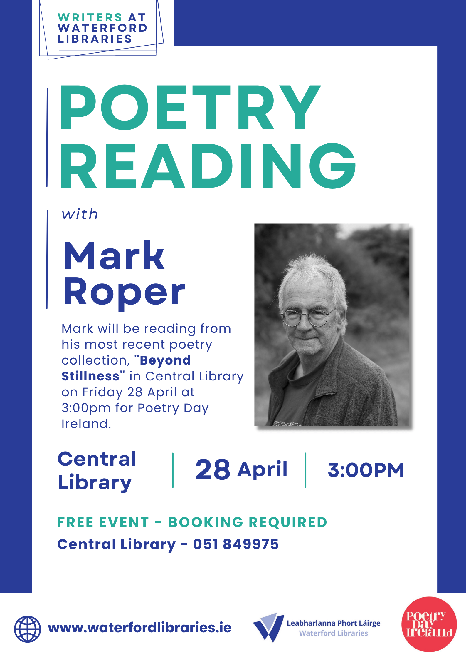 Poetry Reading with Mark Roper in Central Library - Waterford City ...