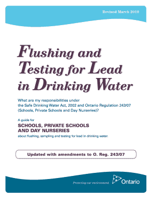 Lead testing - Water Safe Consulting