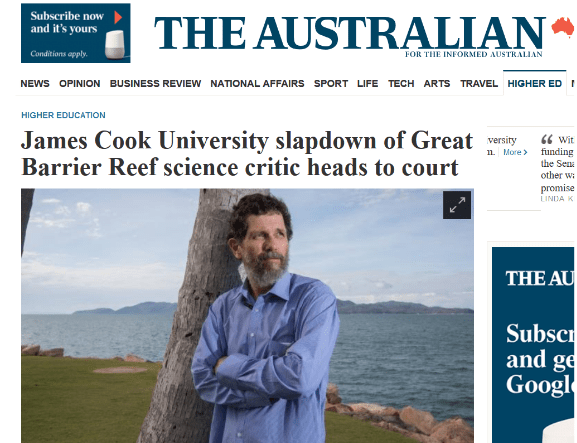 Dr. Peter Ridd vs. James Cook University – Day 2 in Court – Watts Up ...