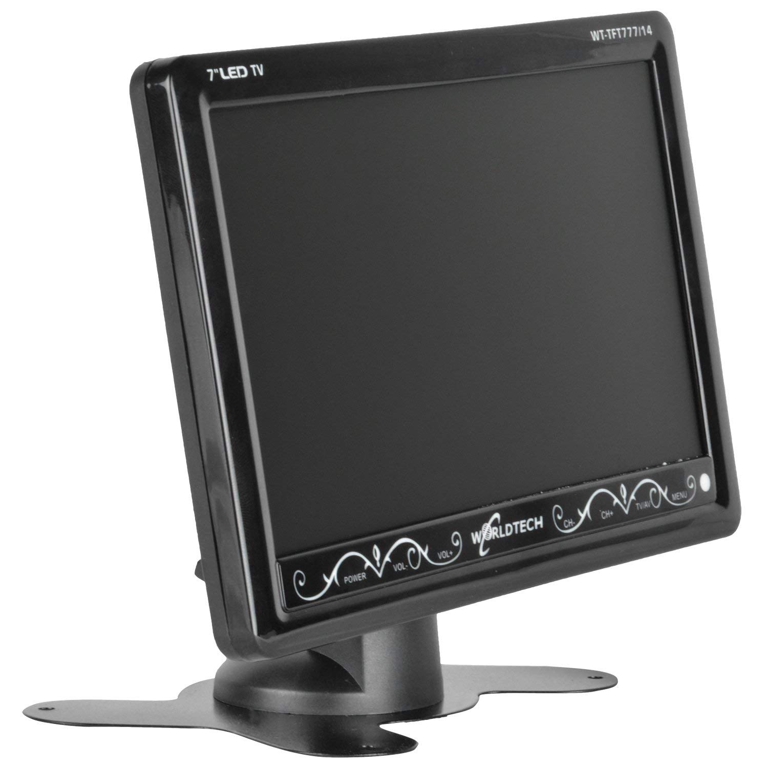 Worldtech LED TV 7 Inch WT-TFT777 CCTV Camera Input, Car Camera Display