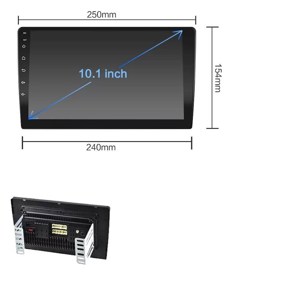 10.1 Inch Universal Android Stereo HD Touch Display | Wavehertz