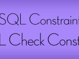 Sql Check Constraint
