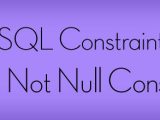 Sql Not Null