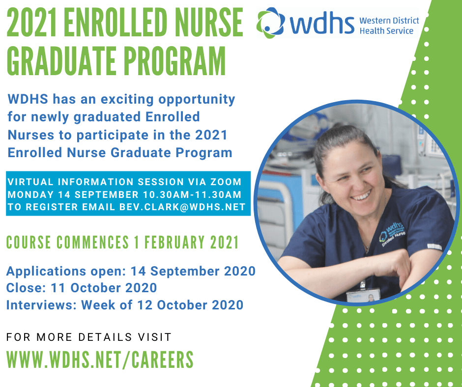 2021 EN Grad Program Info Session – Western District Health Service