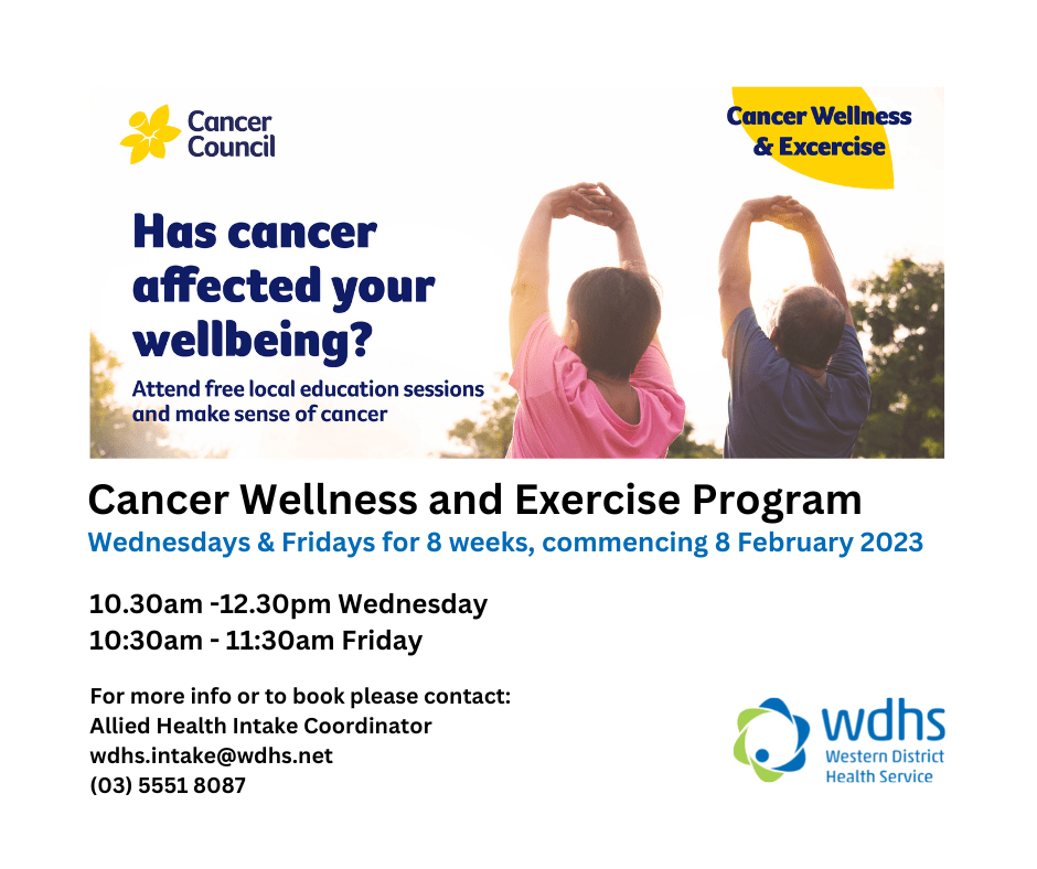Cancer Wellness & Exercise Program – Western District Health Service
