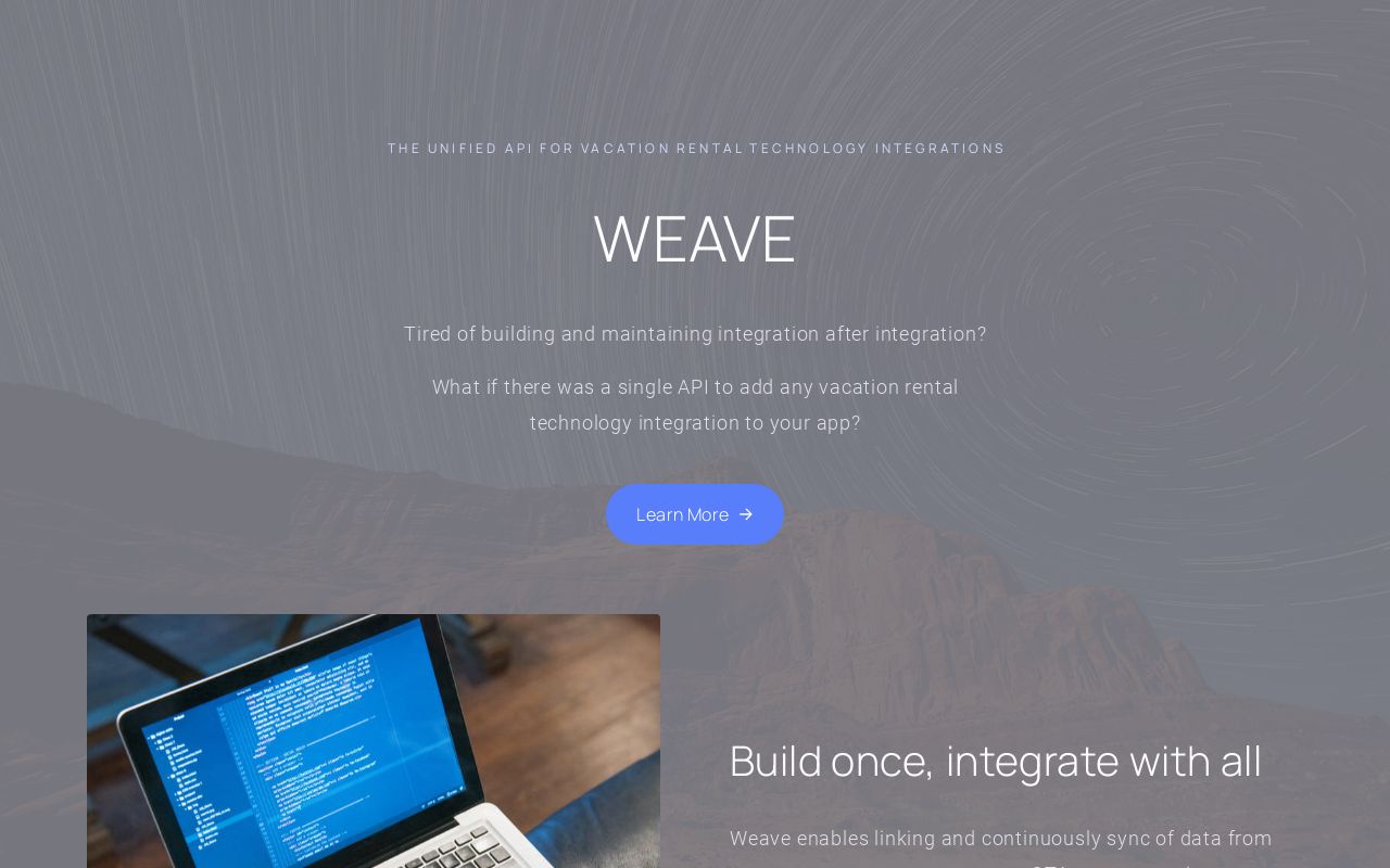 Weave The Unified Api For Vacation Rental Technology Integrations
