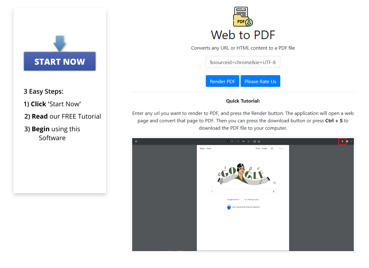 Web To Pdf