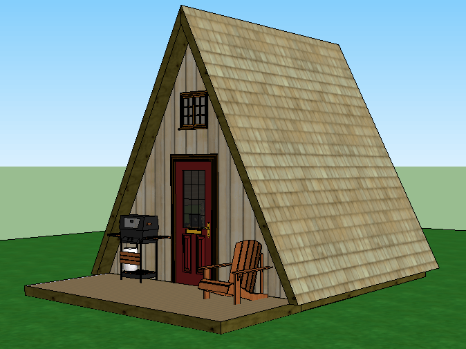 Tiny house plans – A Frame - Jeffrey The Natural Builder
