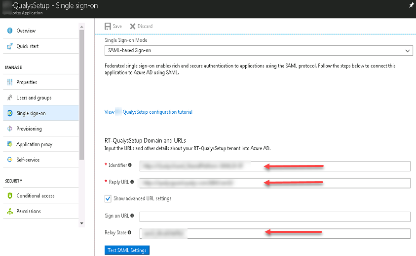 Qualys SAML integration with Azure AD – All about Endpoint Management
