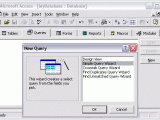 Microsoft Access 2003 Create A Query